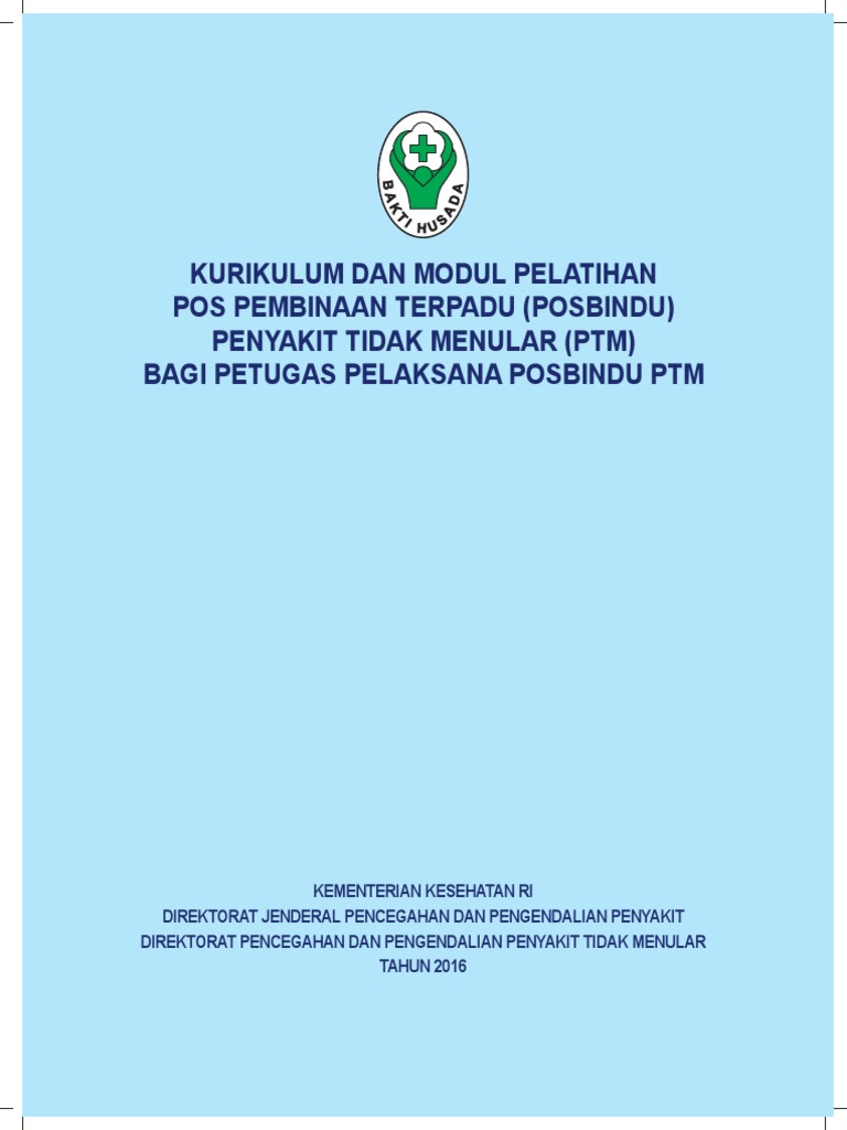 Buku Posbindu PTM 2016 PDF | PDF