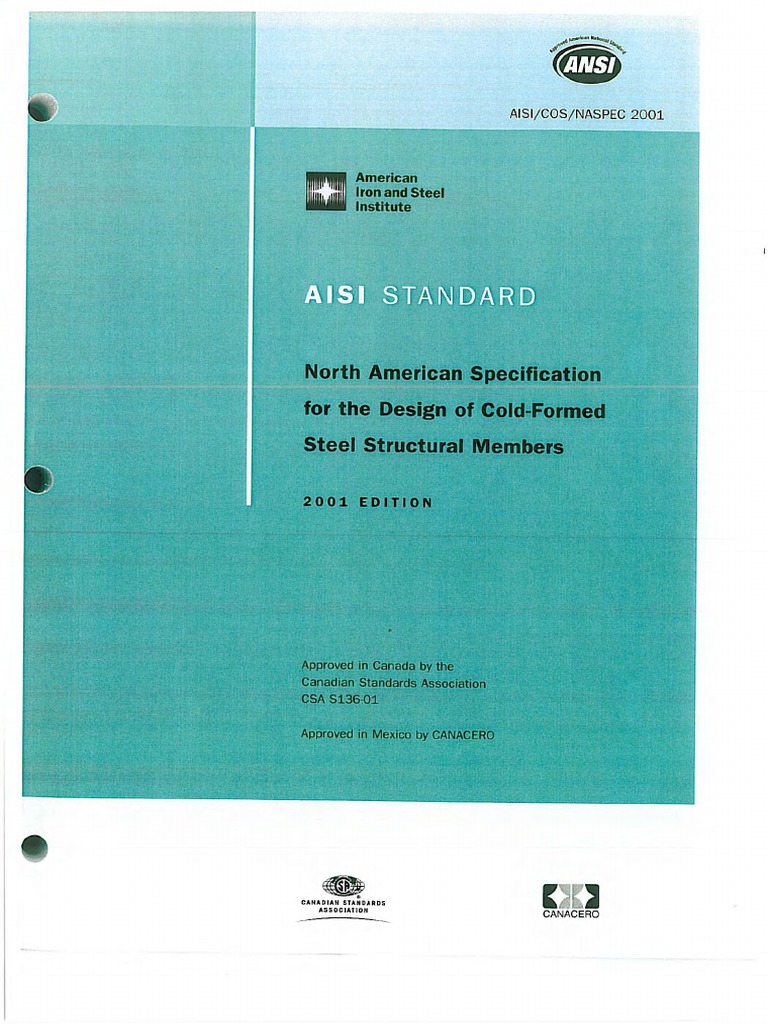 Aisi Standard-2001 Ed PDF | PDF