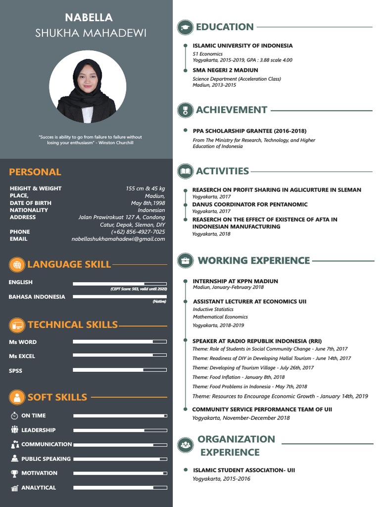 CV Bella 4 | PDF | Indonesia | Cognition