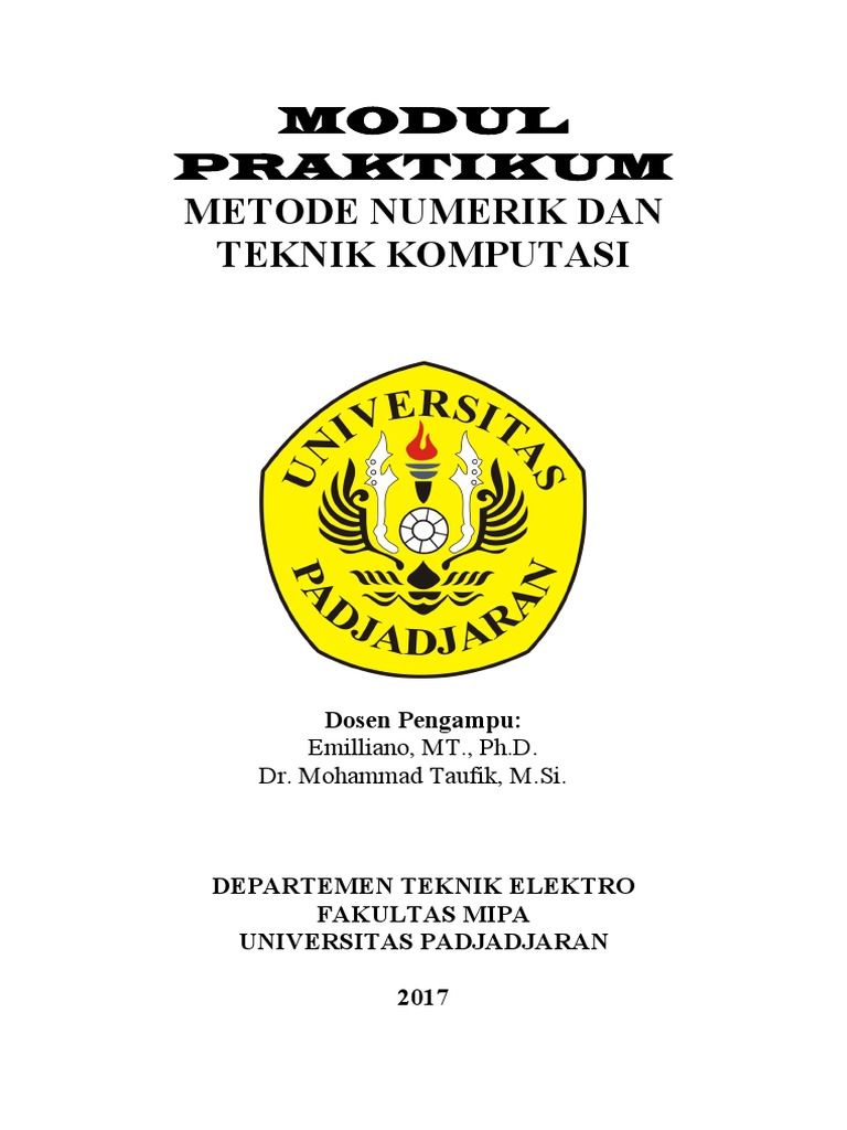 Modul Praktikum Metode Numerik Dan Teknik Komputasi PDF | PDF | Metode ...