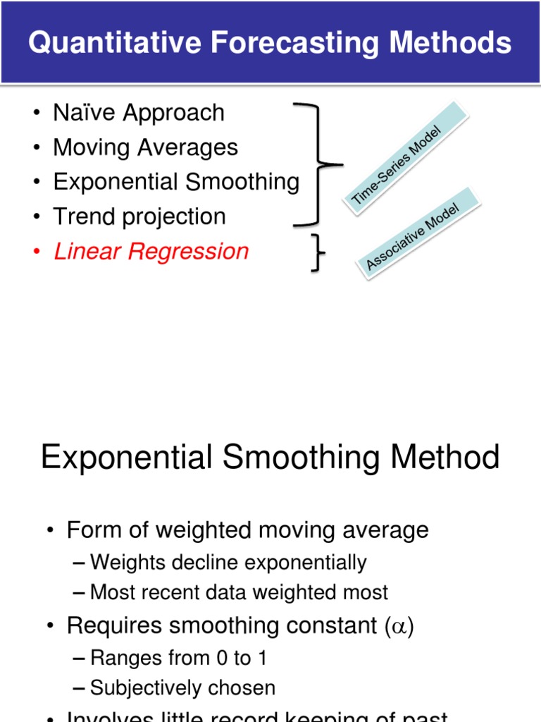 Forecasting - 3 - Exponential Smoothing Method | PDF | Forecasting | Errors And Residuals