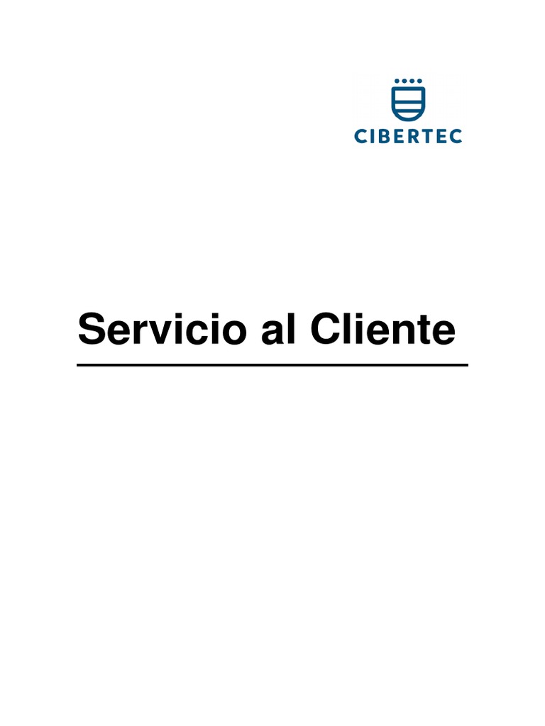 Manual Del Servicio Al Cliente | PDF | Cliente | Servicio al Cliente