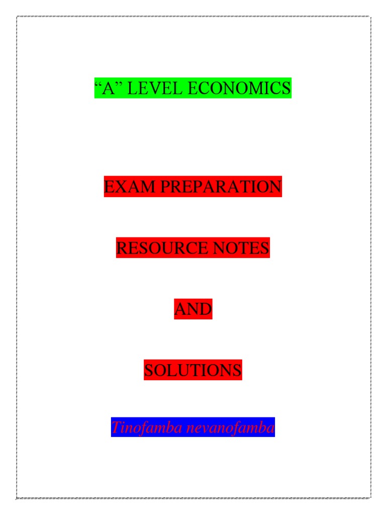 Economics Revision Guide | PDF | Price Elasticity Of Demand | Demand