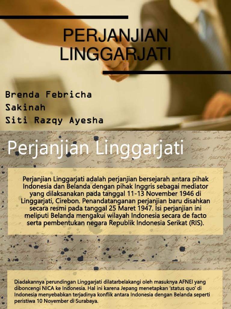 Sejarah Perjanjian Linggarjati 1946 | PDF