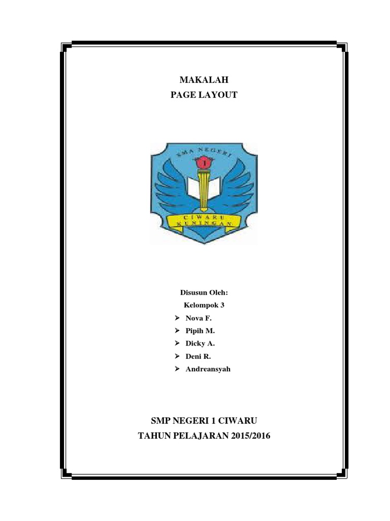 Makalah Page Layout | PDF