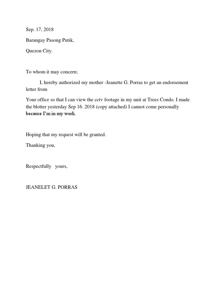 Letter of Request | PDF