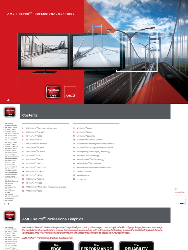 AMD FirePro Catalogue PDF | PDF | Advanced Micro Devices | Graphics ...