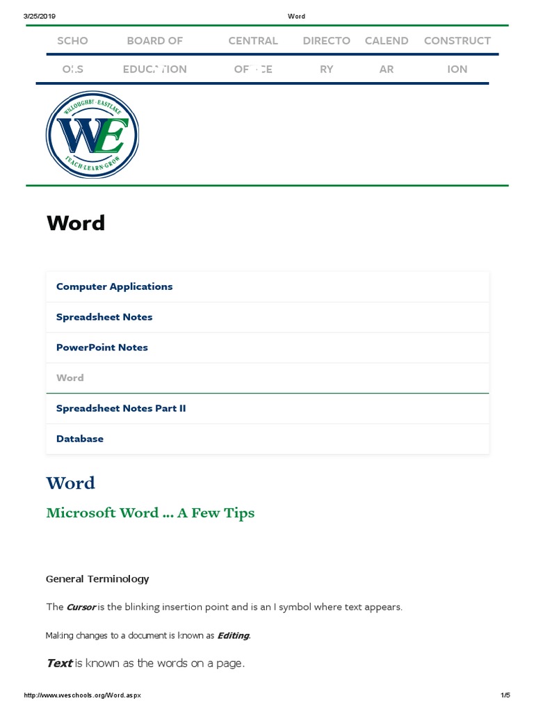 Word PDF | PDF | Microsoft Word | Cursor (User Interface)