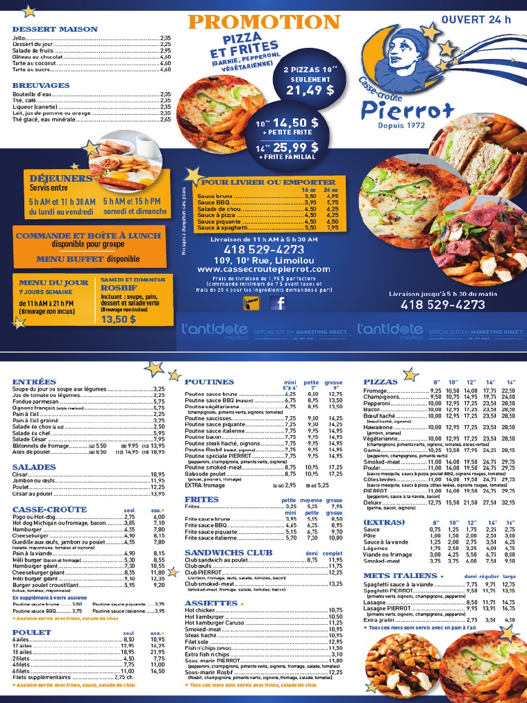 Casse-Croute Pierrot Menu FR Rec | PDF