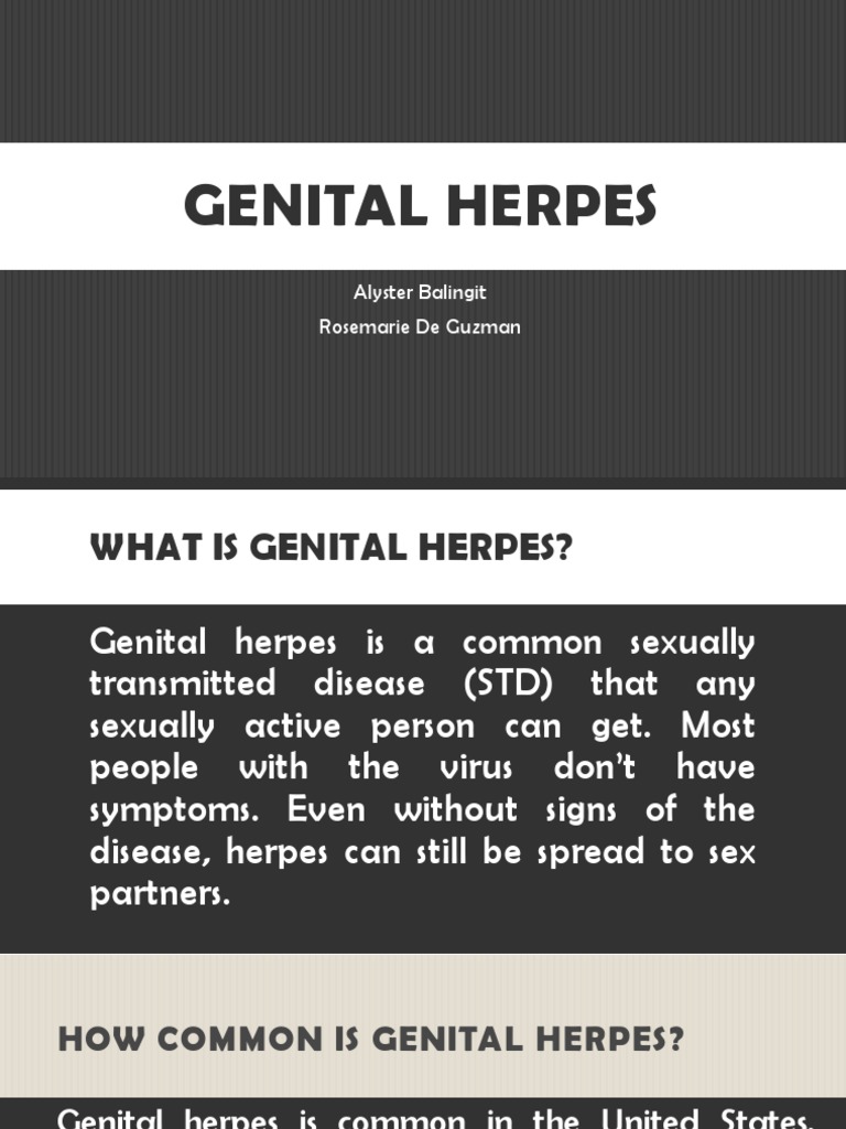 Genital Herpes | PDF | Herpes Simplex | Sexually Transmitted Infection