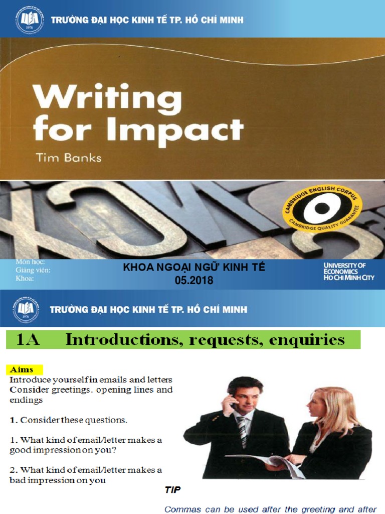 Writing For Impact 1a-2b (With Key) | PDF | Business