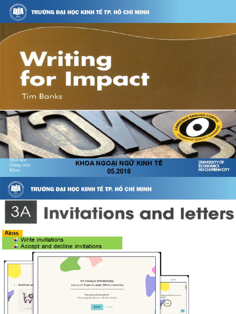 Writing For Impact 3a-4b (With Key) | PDF | Communication | Business