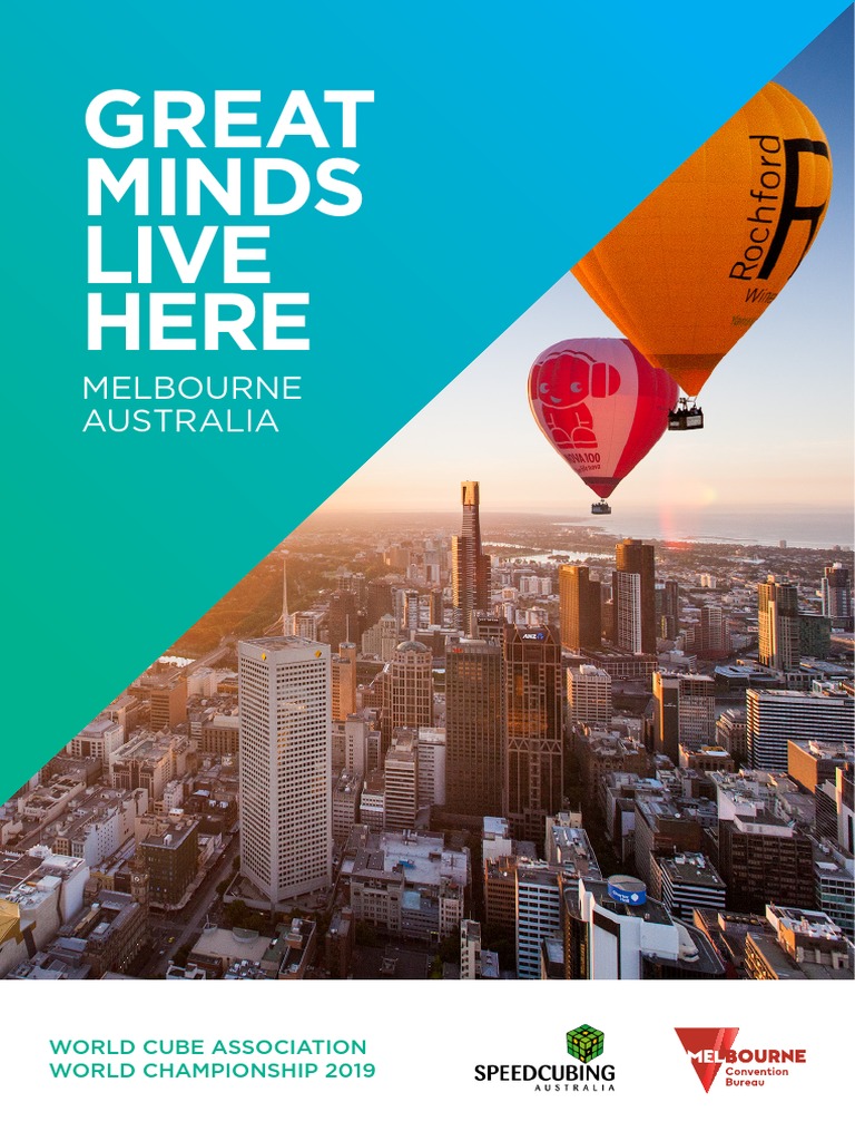 WCA World Championship 2019 - Melbourne, Australia Public Application ...