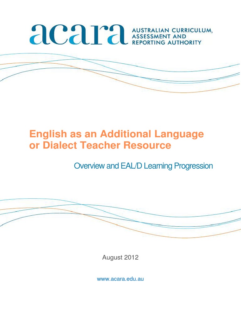 English As An Additional Language or Dialect Teacher Resource ...