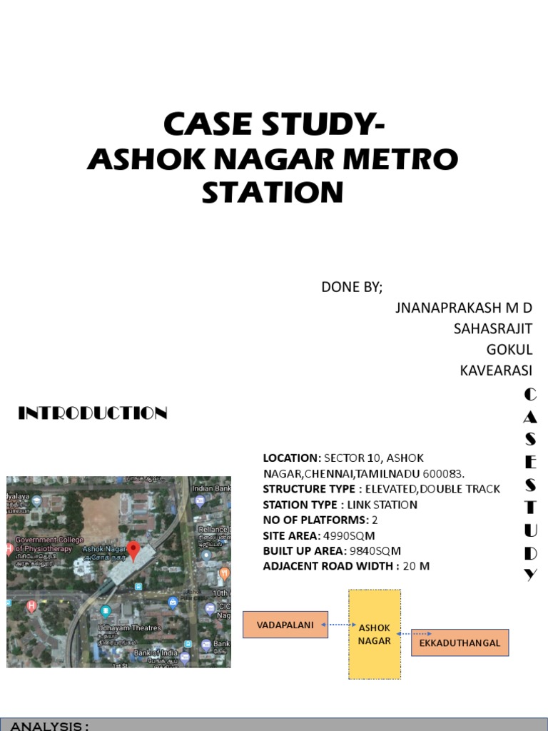 Case Study - Metro | PDF | Stairs | Rapid Transit