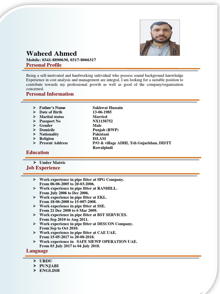 Waheed CV | PDF