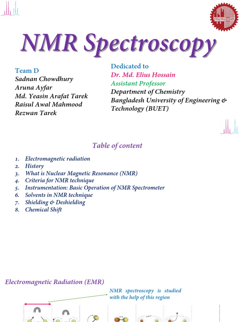 NMR Spectros | PDF | Nuclear Magnetic Resonance | Nuclear Magnetic ...