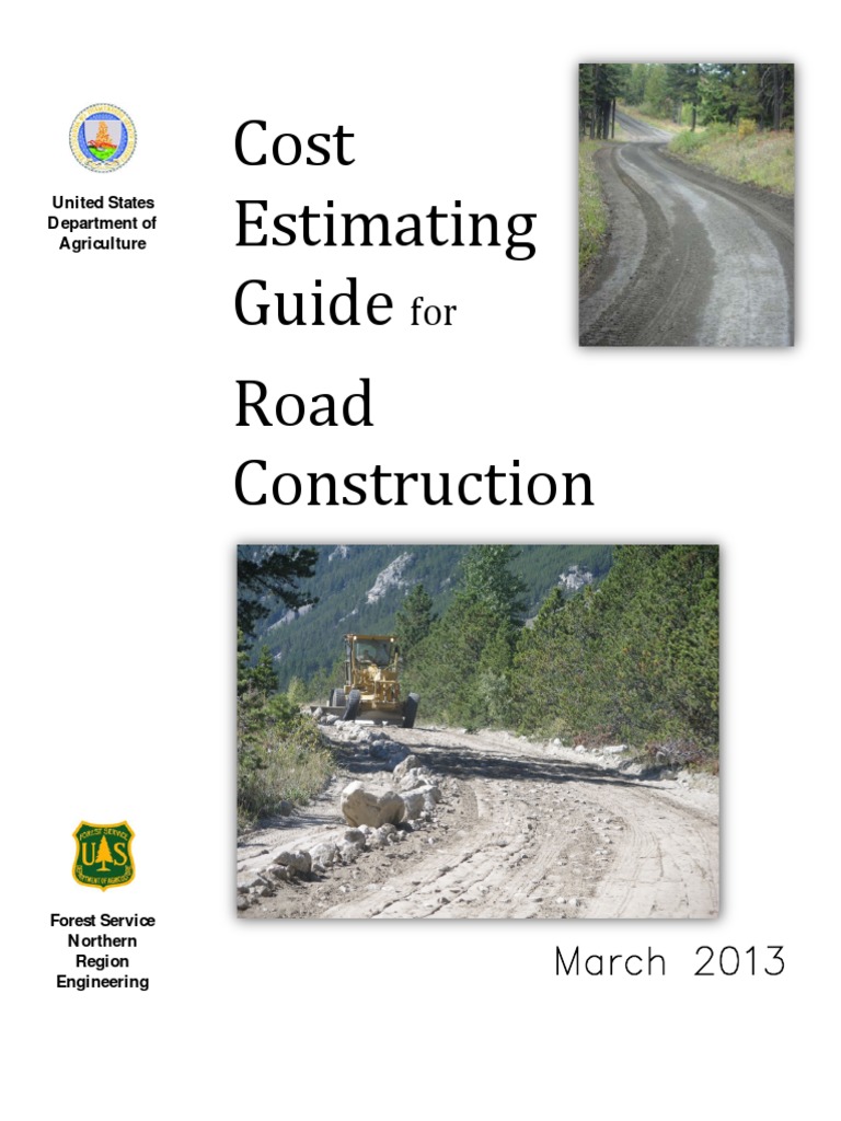 Cost Estimating Guide Road Construction: March 2013 | PDF | Gallon | Pint