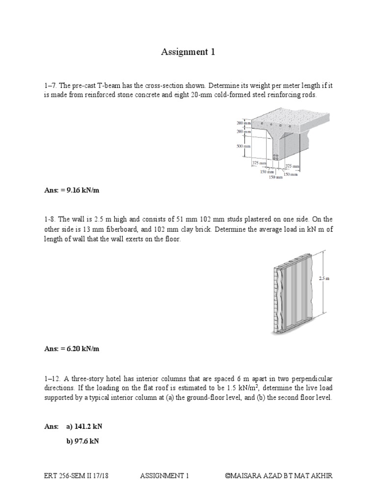 Assignment 1 PDF | PDF | Building Technology | Engineering