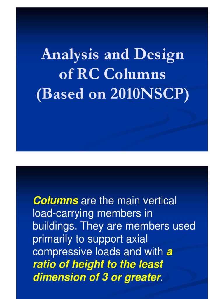 RC Column Design Guidelines | PDF | Column | Strength Of Materials