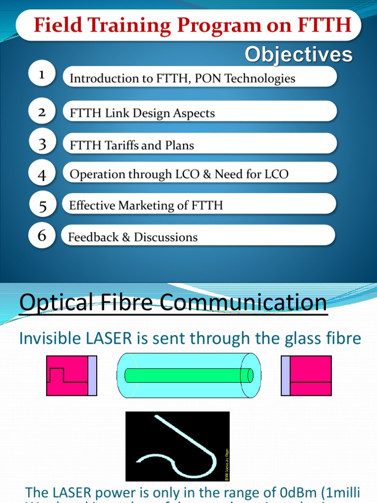 FTTH Basics | PDF | Fiber To The X | Optical Fiber