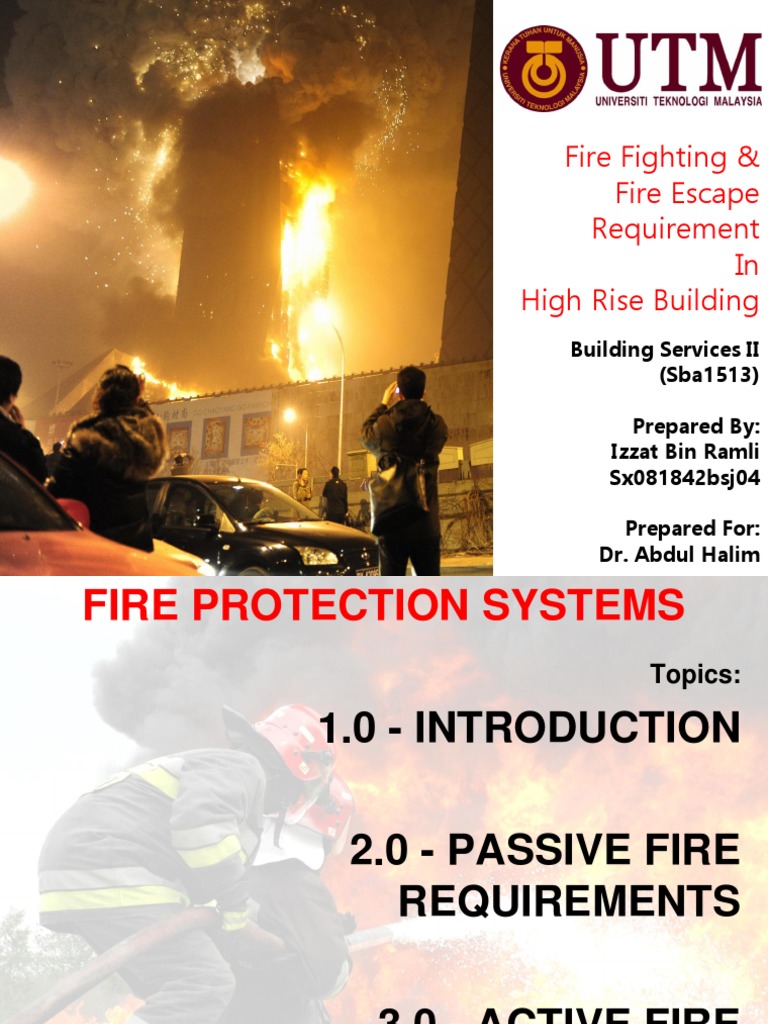 High Rise Fire Escape Guidelines | PDF | Fire Sprinkler System | Duct ...