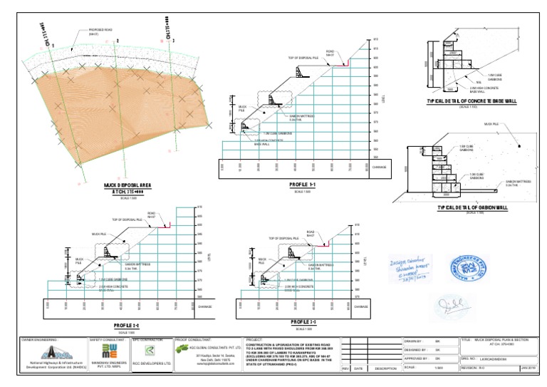 Muck Disposal Scheme - CH - KM 375+000 | PDF | Road Transport | Road ...