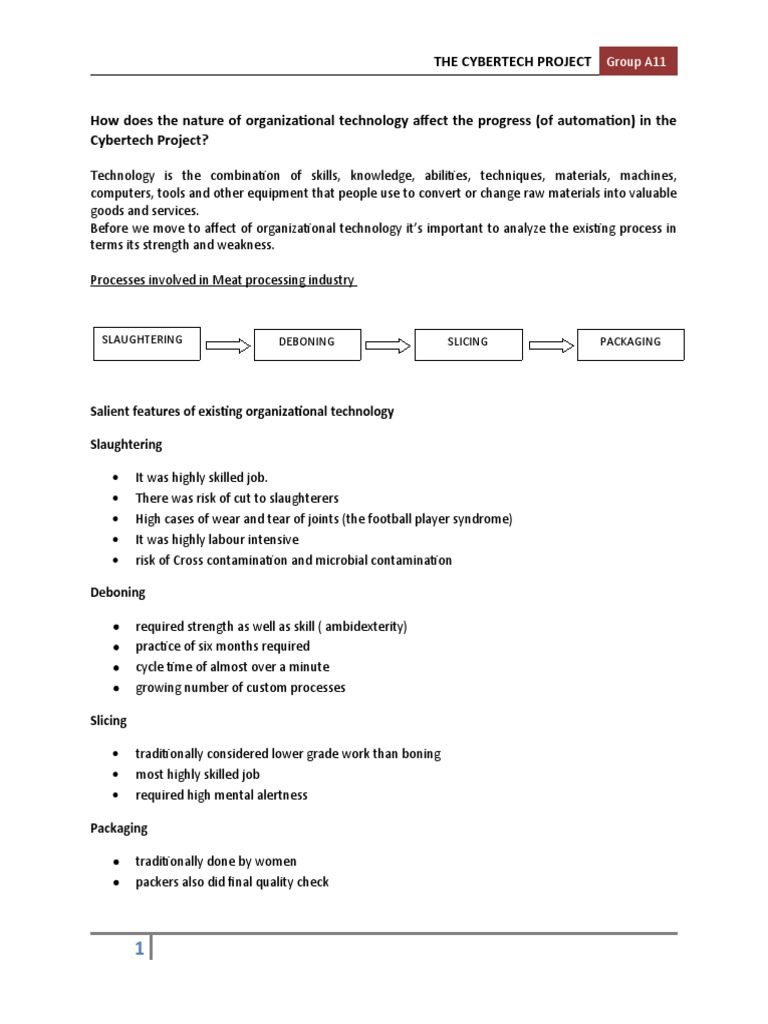 Group A11 - Cybertech Project | PDF | Automation | Business