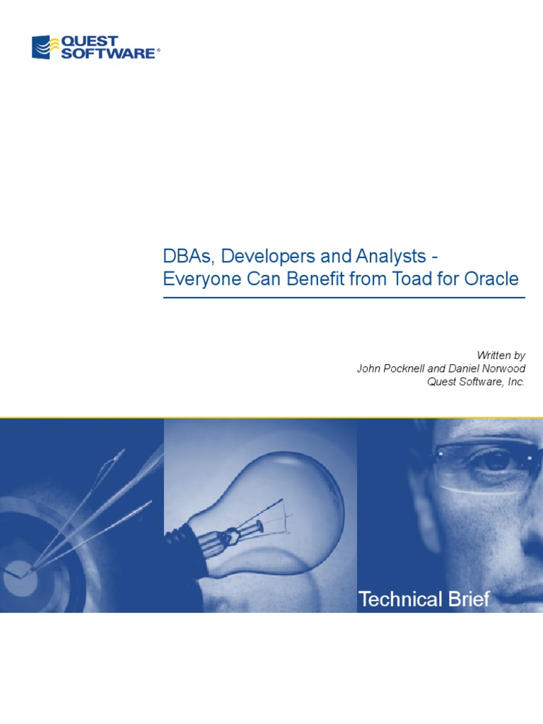 Dbas Devs Analysts Toadfororacle Pdf Oracle Database Microsoft Access