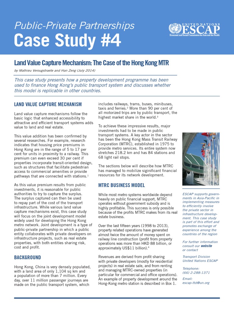 Case 4 - Land Value - Hong-Kong MTR | PDF | Public Transport | Hong Kong