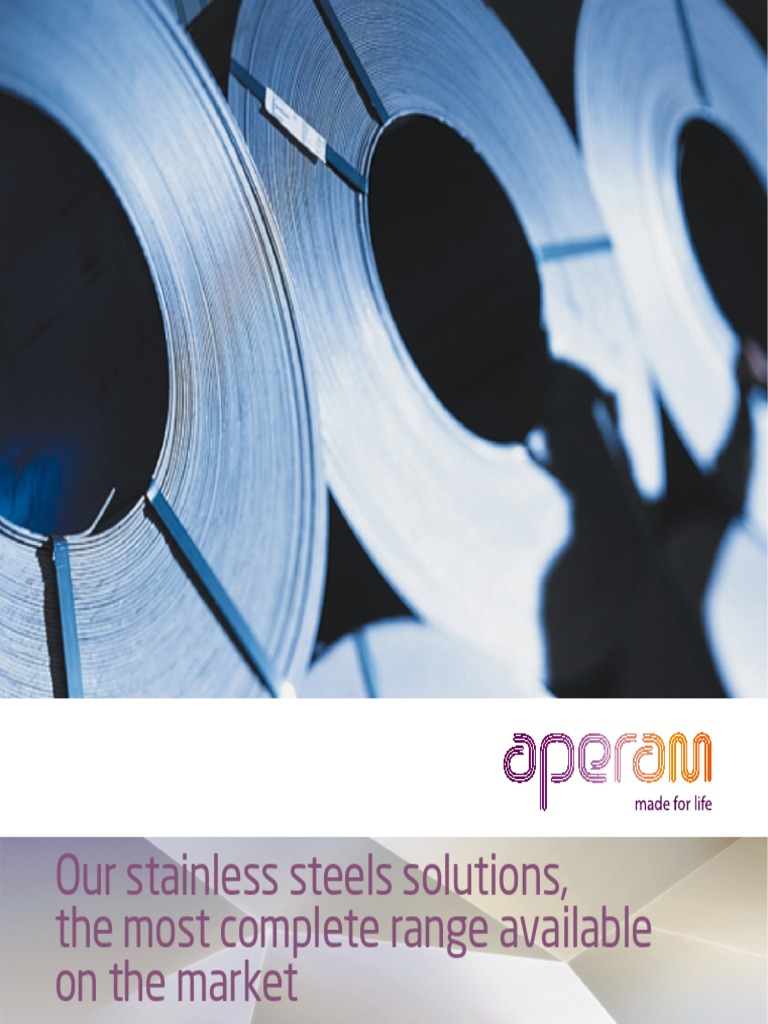 Our Stainless Steels Solutions, The Most Complete Range Available On ...
