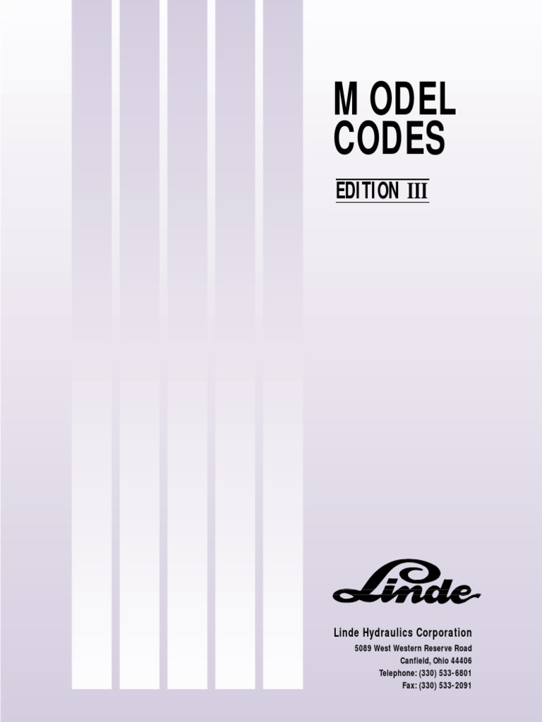 Linde BPV Series Pump Model Codes | PDF | Automotive Technologies ...