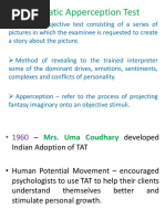 Thematic Apperception Test. Administration and Interpretation of The ...