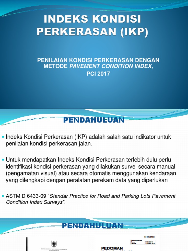 Penilaian Indeks Kondisi Perkerasan | PDF | Metode & Bahan Ajar