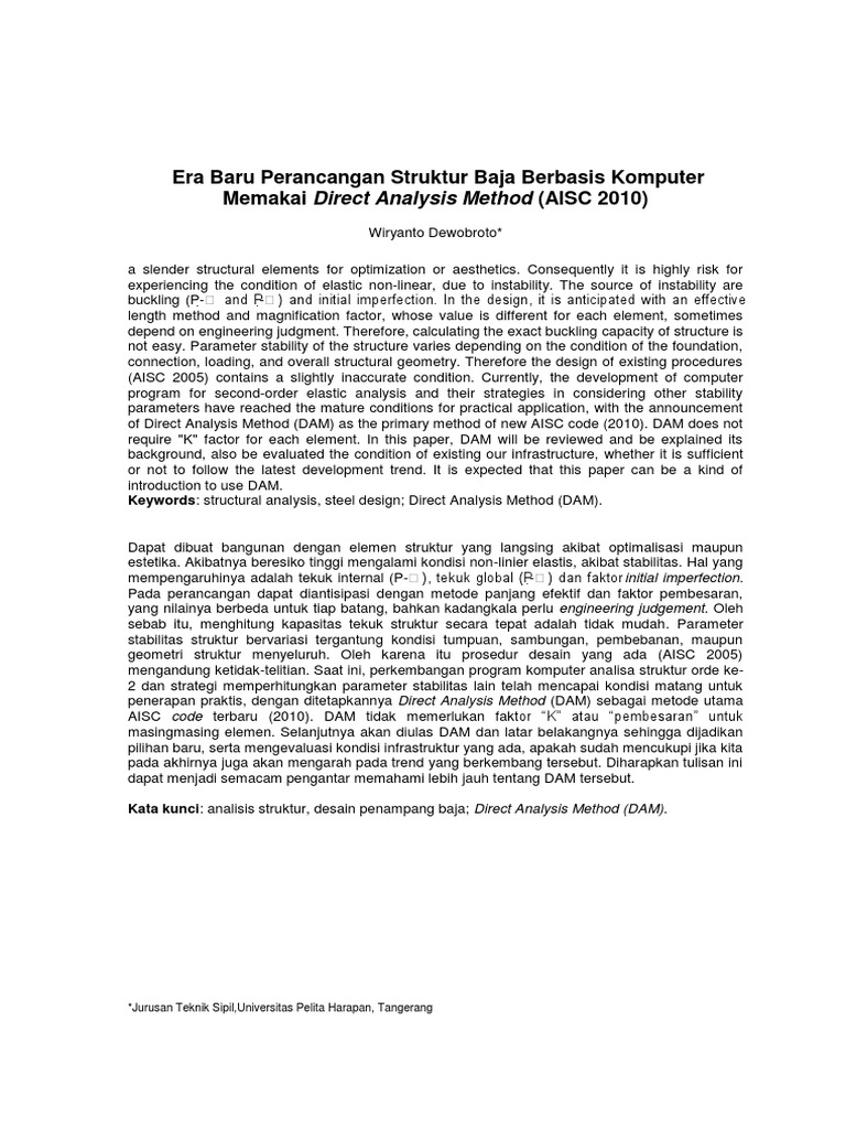 Abstrak 12 PDF | PDF | Buckling | Structural Analysis
