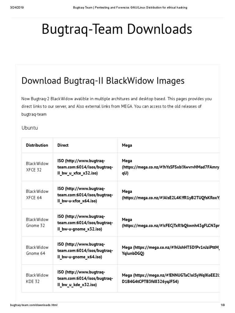 Bugtraq-Team - Pentesting and Forensics GNU - Linux Distribution For ...