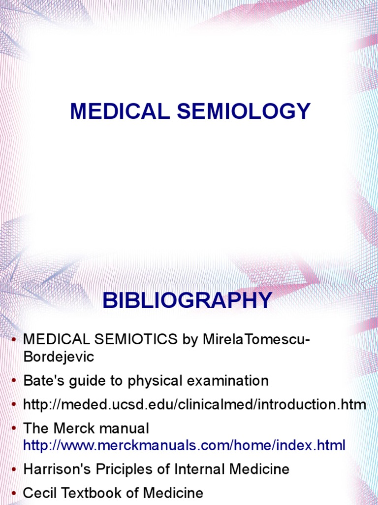 Medical Semiology | PDF | Physical Examination | Medicine