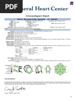 Normal Pediatric Echocardiogram Report | PDF