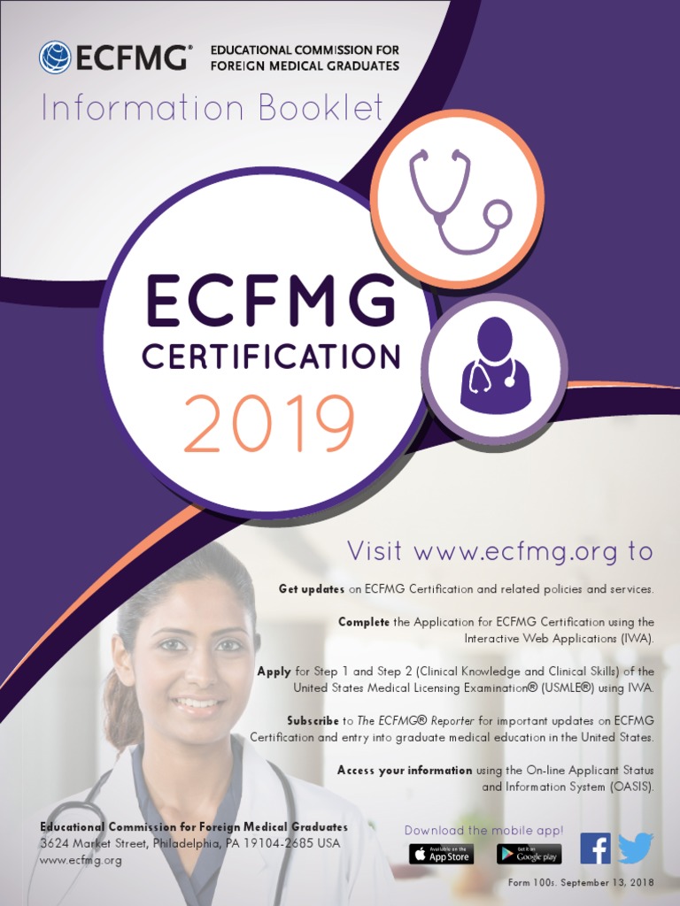 Ecfmg 2019 PDF | PDF | United States Medical Licensing Examination ...