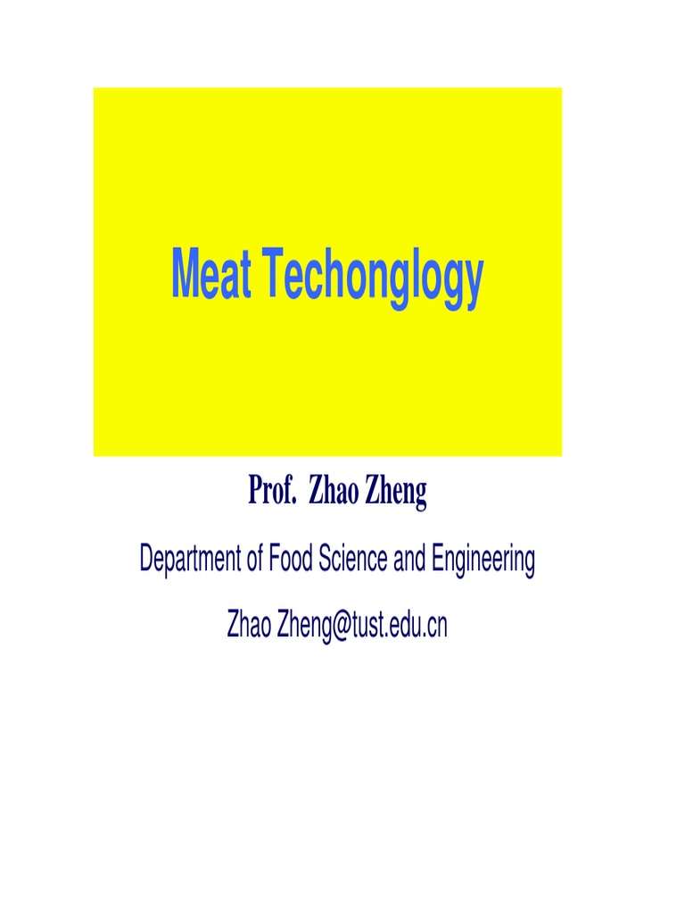 An Introduction to Meat Science and Processing Technology | PDF | Beef | Smoking (Cooking)