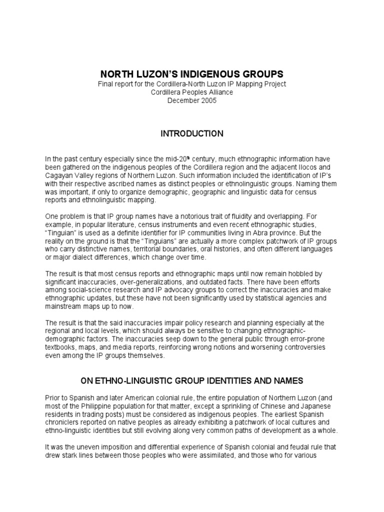 NLIP Verzola | PDF | Luzon | Ethnic Groups