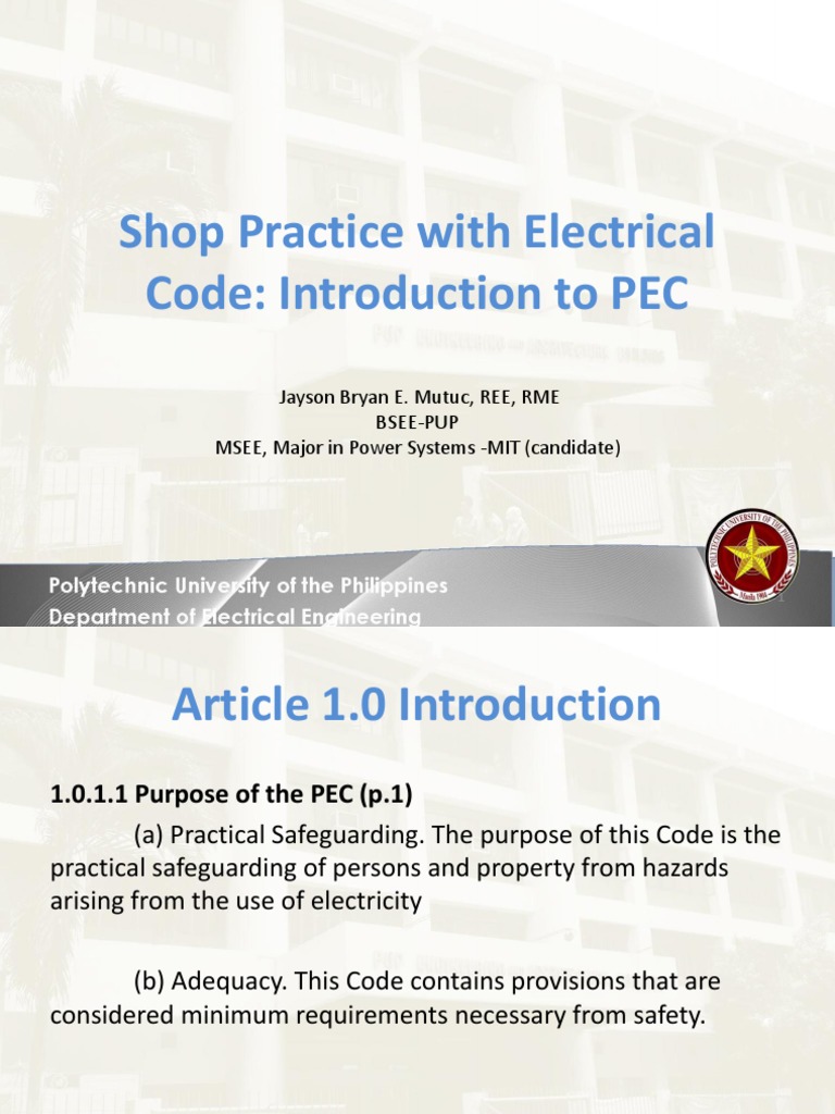 Lecture 2 Introduction To PEC PDF | PDF | Electrical Substation | Safety