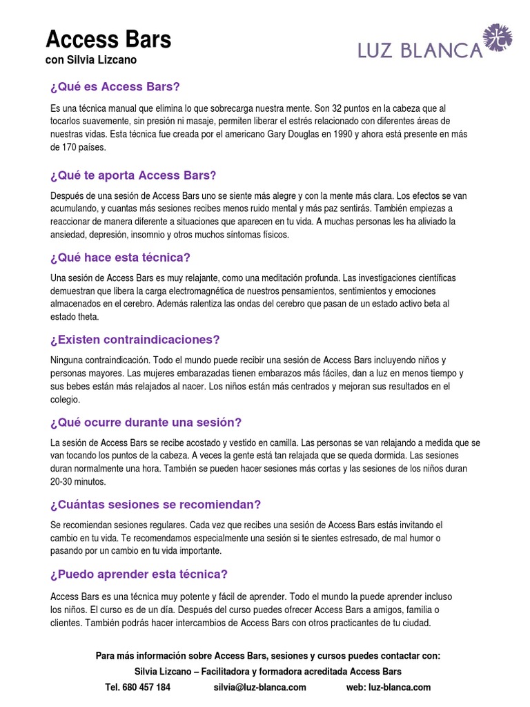 Las Barras de Access Consciousness PDF | Descargar gratis PDF | Estrés ...