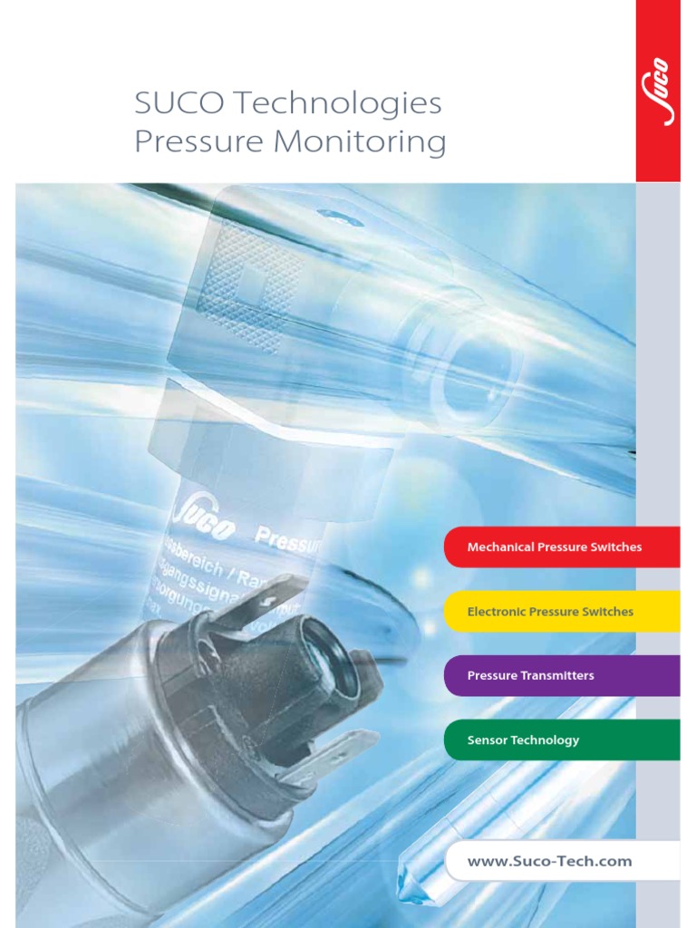 SUCO Catalog Pressure Switches 1 PDF | PDF | Switch | Physical Quantities