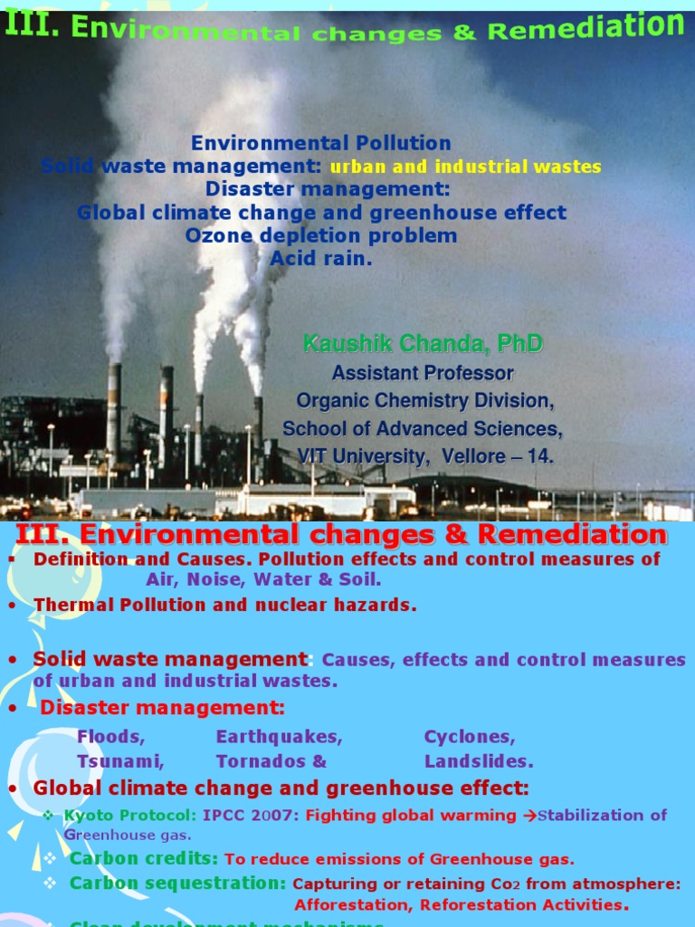 Environmental Pollution Solid Waste Management: Disaster Management ...