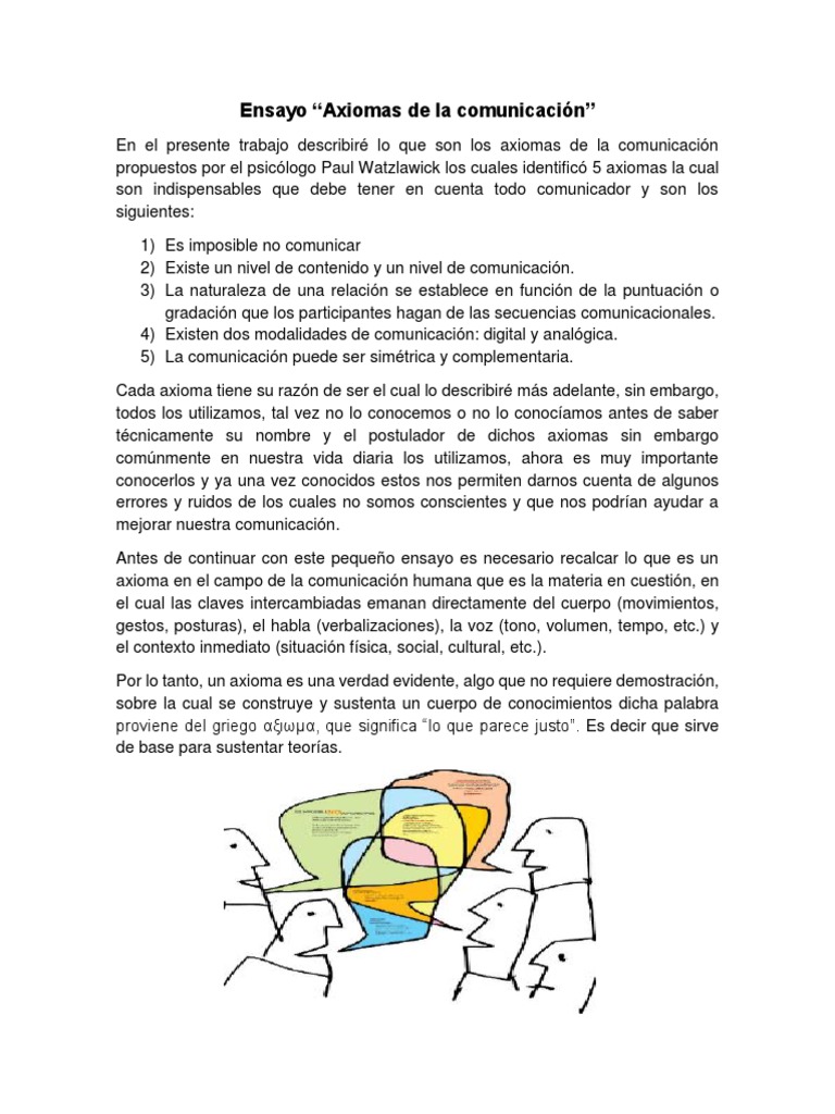Axioma | PDF | Axioma | Comunicación