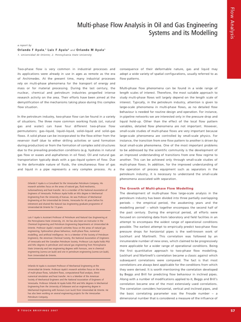 1 Multi-Phase Flow Analysis in Oil and Gas Engineering Systems and Its ...