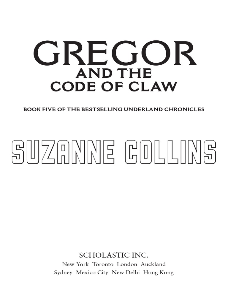 Gregor and The Code of Claw PDF | PDF