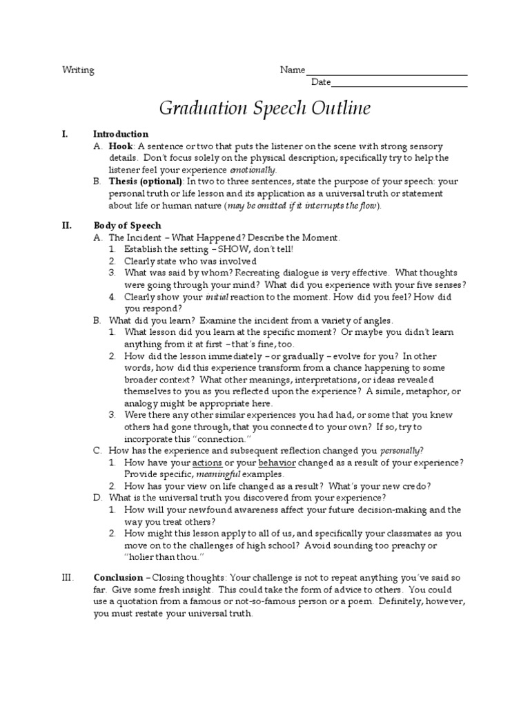 Format of Good Speech | PDF | Experience | Truth