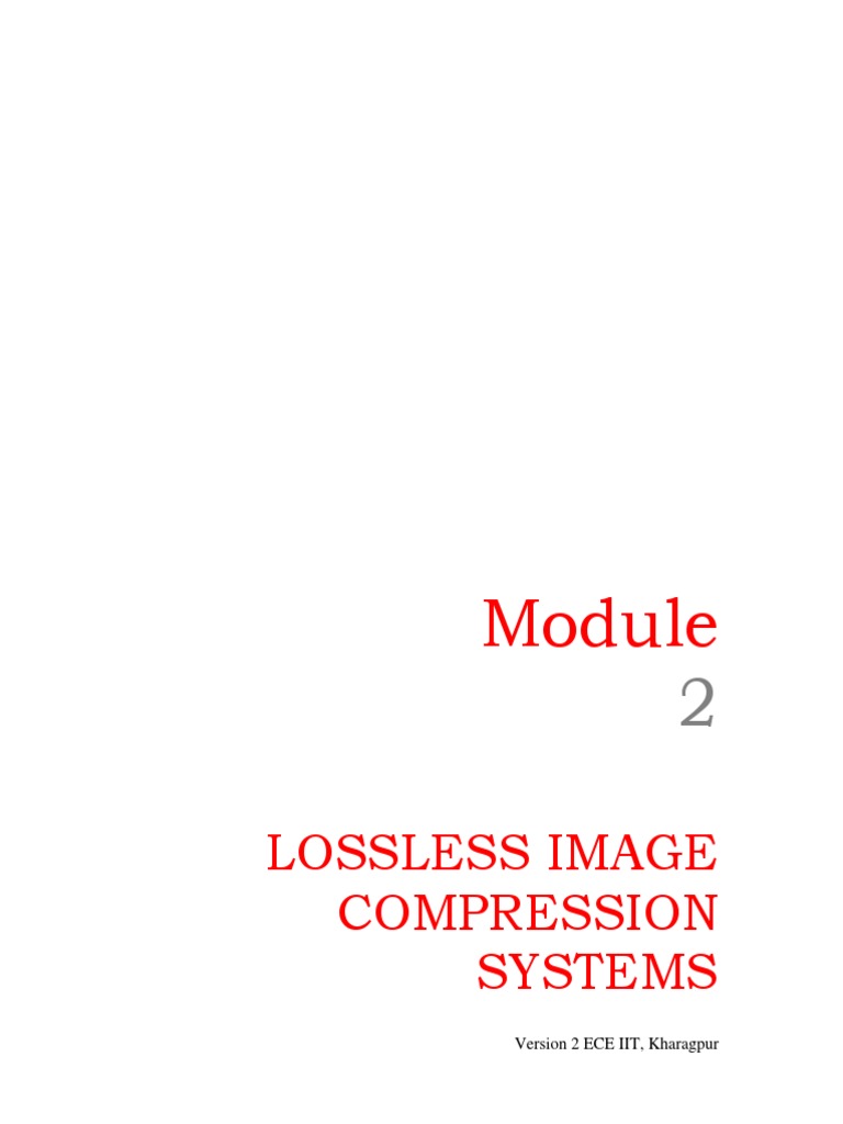 Lossless Image Compression Systems | PDF | Data Compression | Code